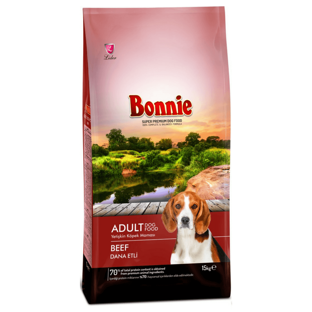 BONNIE ADULT DOG FOOD BEEF - 15 Kg - Trinkets Pet Store Kenya